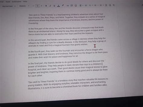 a book script named dev and its three friends upwork