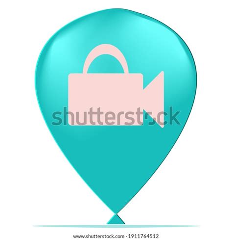 Cartoon Video Camera Button Game Gui Stock Vector Royalty Free