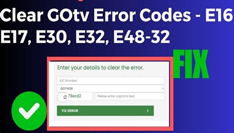 How To Clear Gotv Error Codes Methods Explained Radpointer
