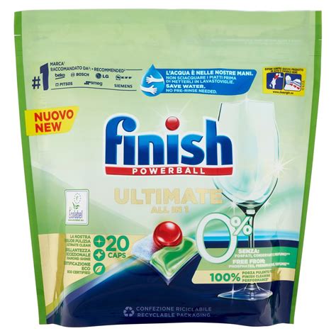 PASTIGLIE LAVASTOVIGLIE 0% FINISH ULTIMATE All in One 20 TABS - Tigros