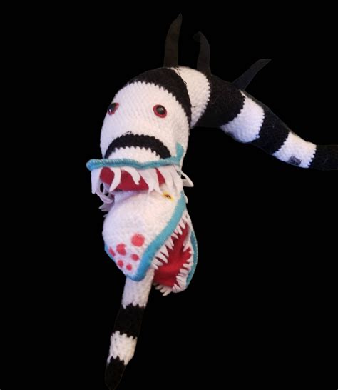 Beetlejuice Inspired Sandworm Fanart Amigurumi Crocheted Etsy