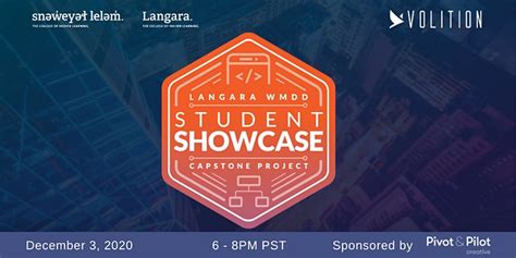 Fall 2020 Capstone Showcase Langara Wmdd