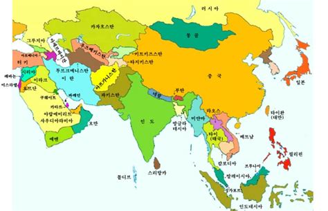 아시아 지도 네이버 블로그