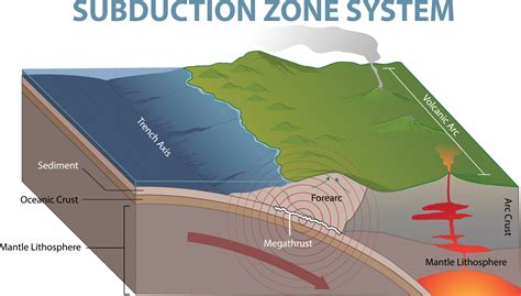 Illustration Of Subduction Zone Diagram 21432376 Vector Art At Vecteezy