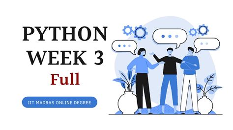 Python Week 3 Iit Madras Online Degree Diploma Notes In Description Youtube