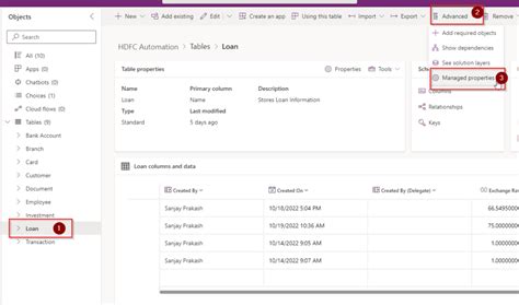 understanding managed properties in power apps solution components