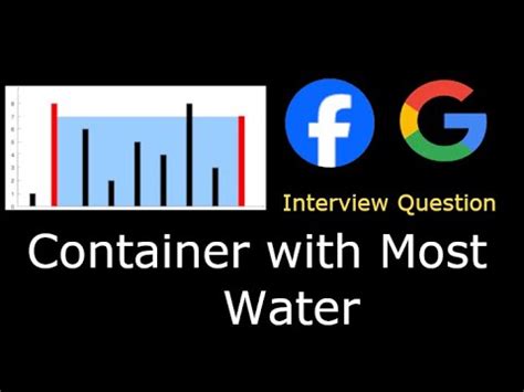 Leetcode Container With Most Water Google Fb Interview Question
