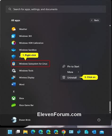 Uninstall Windows Subsystem For Linux WSL In Windows Windows Forum