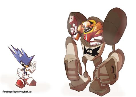 Sonic Vs Robotnik By Davethesodaguy On Deviantart
