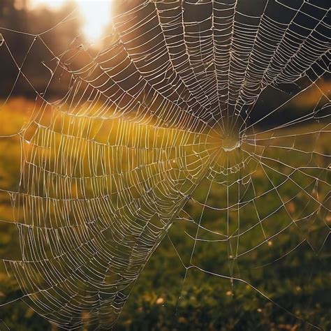 Premium Ai Image Cobweb An Abstract Background