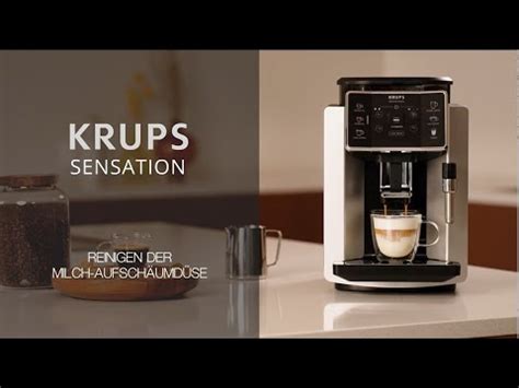 KRUPS Sensation How To Reinigung der Milch Aufschaumdüse YouTube