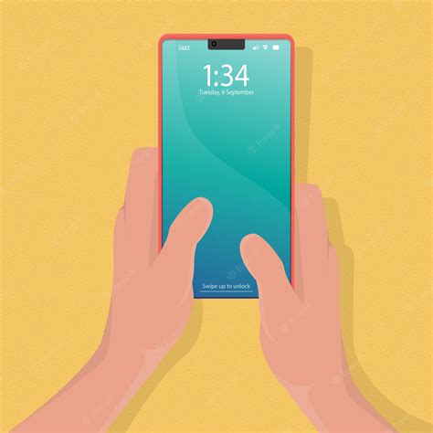 Premium Vector Person Using Smartphone