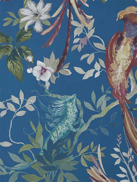 Bird Sonnet 04 Royal Blue Wallpaper 210915704 By Maxwell Wallpaper