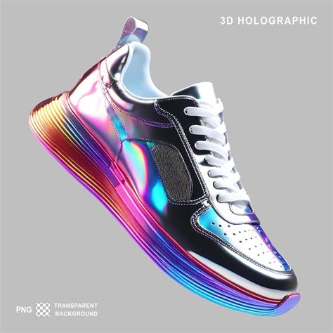 Premium Psd Holographic 3d Shapes