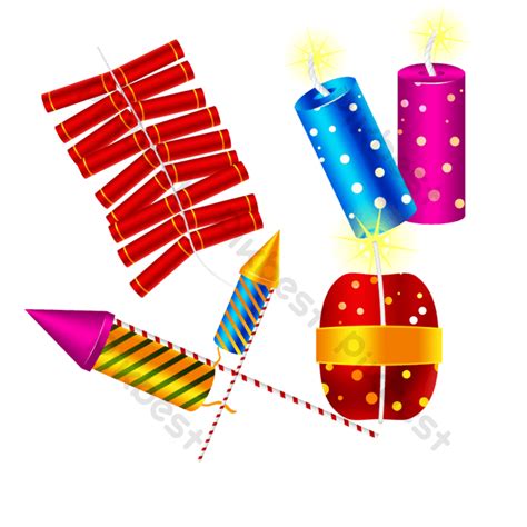 Colored Red Firecrackers Png Images Psd Free Download Pikbest
