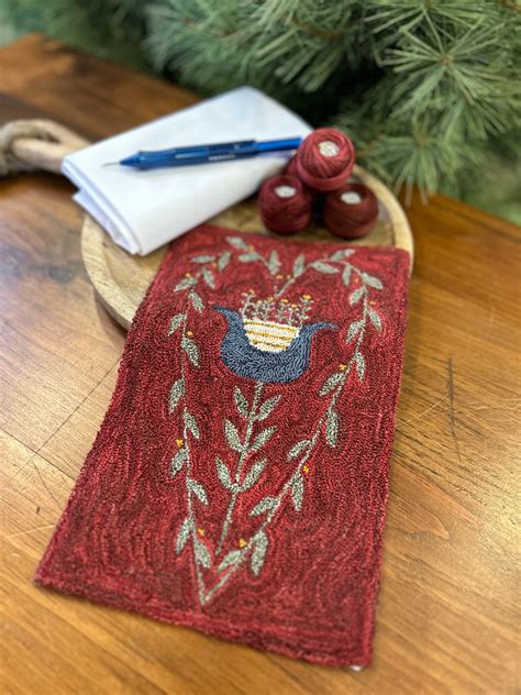 The Tulip And The Heart Punch Needle Pattern Or Kit