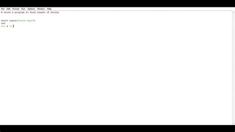 Finding String Length Using Python Youtube