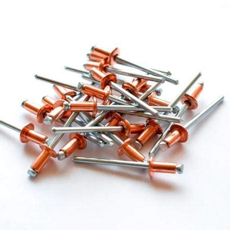 Заклепка вытяжная оцинкованная со стандартным бортиком 4, 8x12 St/St ...