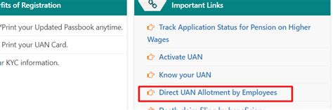 Generating PF UAN Number Online Using Aadhaar