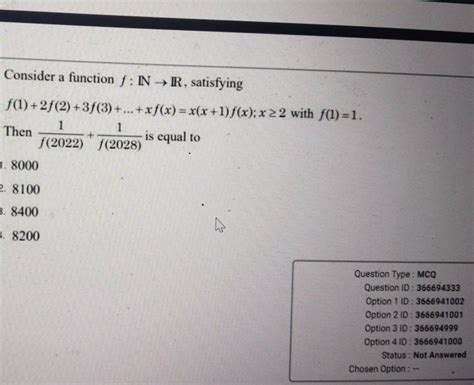 Consider A Function Fn→r Satisfying F12f23f3xfxxx1fx