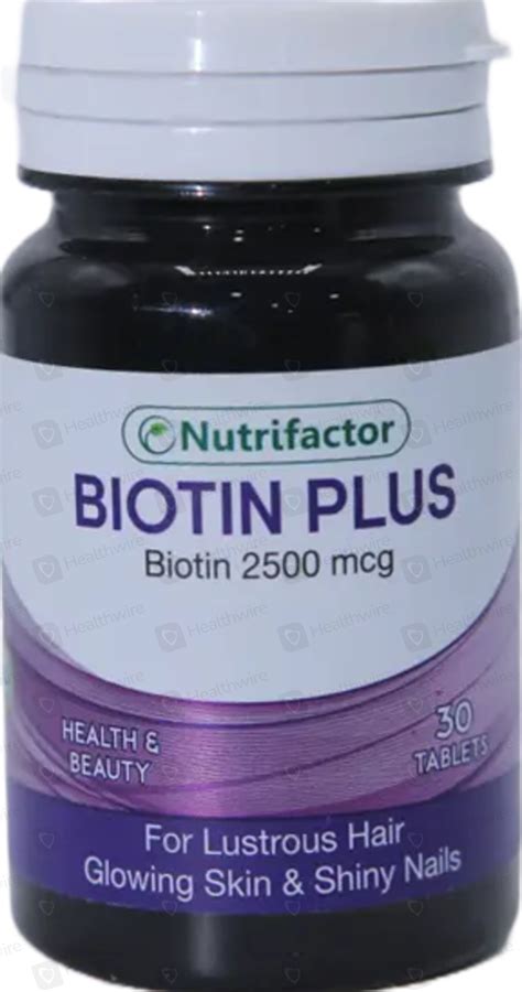 Nutrifactor Biotin Plus 2500mcg 30 Tablets Price In Pakistan Uses