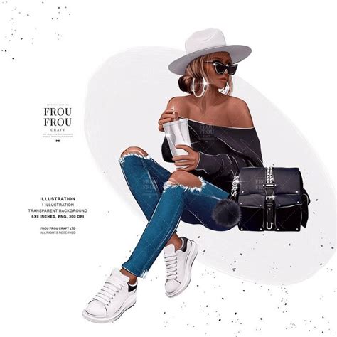 Print On Demand Graphics Fashion Illustration Girly Clip Art Planner
