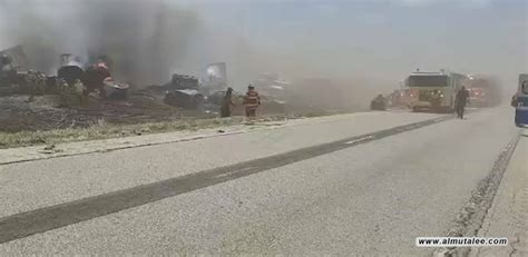 المطلع مقتل العشرات بتصادم أكثر من 70 سيارة بحادث مروع في أميركا صور