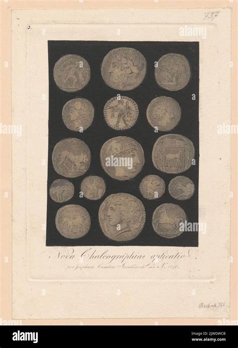 Ancient Greek Coins Nova Chalcographiae Aplicatio Sierakowski Józef 1765 1831 Graphic