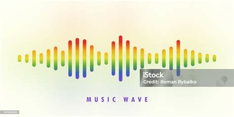 Égaliseur Dondes Sonores Coloré Fond De Conception Onde Sonore Musicale