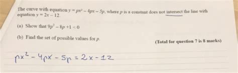 Solved He Curve With Equation Ypx2 4px 5p Where P Is A Constant