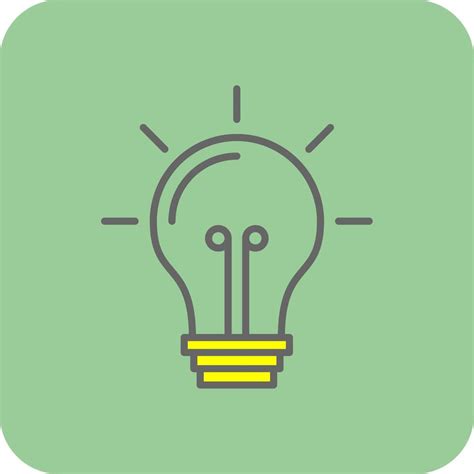 Bulb Filled Yellow Icon 42760363 Vector Art At Vecteezy