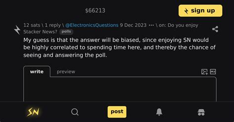 Reply On Do You Enjoy Stacker News Stacker News ~polls