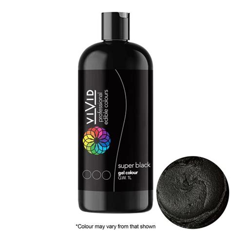 VIVID SUPER BLACK GEL COLOUR 1L
