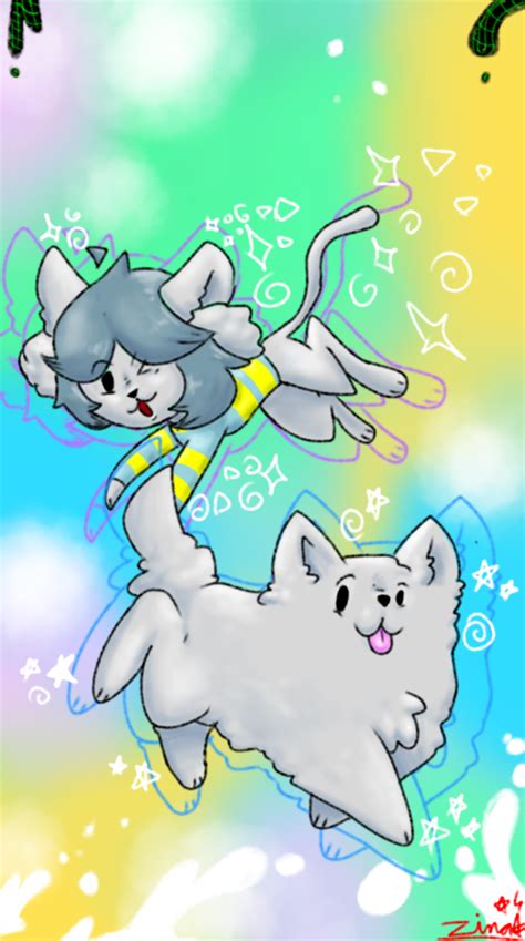 Cute Little Picture Of Temmie And Toby C Drawn By Me Rundertale