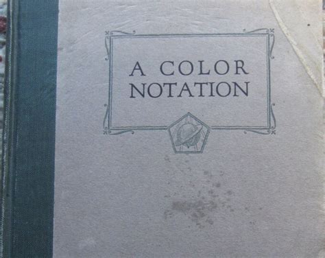A Color Notation A H Munsell Munsell Color Company Etsy