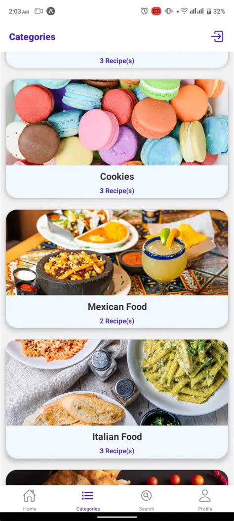 elegant food and recipe app ui template react native expo upwork