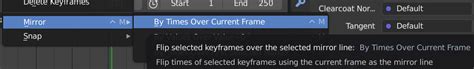 Keyframes How Can I Invert Any Key Frames To Start The Animation From
