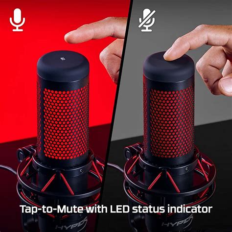 خرید میکروفن گیمینگ هایپرایکس مدل Hyperx Quadcast پیکی تک