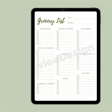 Printable Digital Recipe Book Template For Goodnotes Notability Free