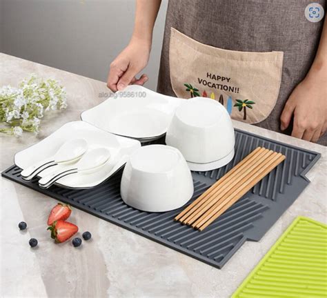 Силиконова подложка за сушене на съдове Съдове Сервизи Прибори София ️ ️ ️НОВО ЗАРЕ