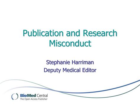 Ppt Publication And Research Misconduct Powerpoint Presentation Free