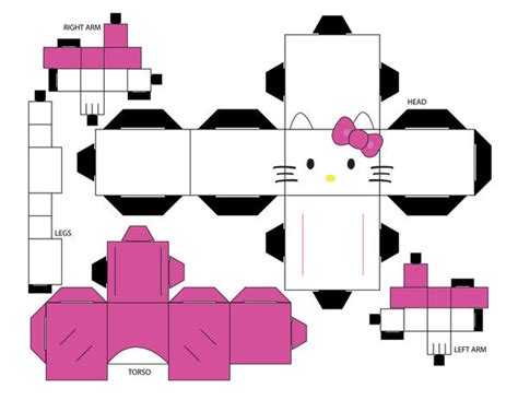 Hello Kitty Cubee Template By Eliseisvain On Deviantart