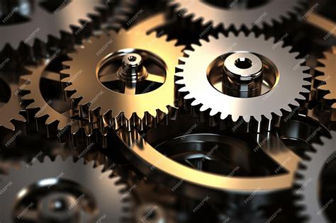 Premium Photo Abstract 3d Rendering Of Gears Interlocking Generative Ai