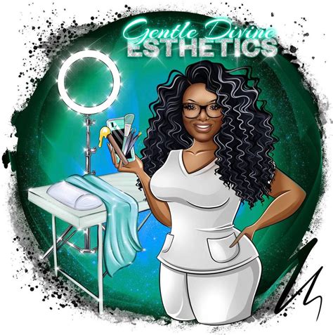 Esthetician Logo Design Aesthetician Portrait Beauty Salon Logo