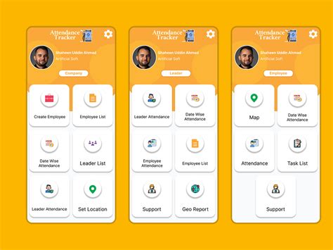 Attendance Tracker Ui Kit By Shaheen Uddin Ahmad On Dribbble