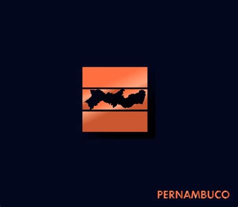 Ícone do mapa de Pernambuco para o seu desenho Unidades federativas do