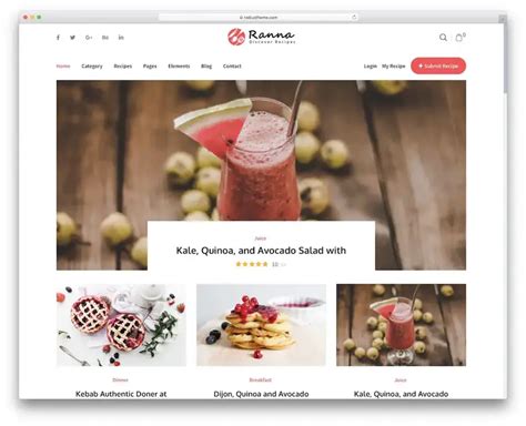 Yemek Tarifi Blogları Için 23 Yemek Wordpress Teması Sonrakiaş