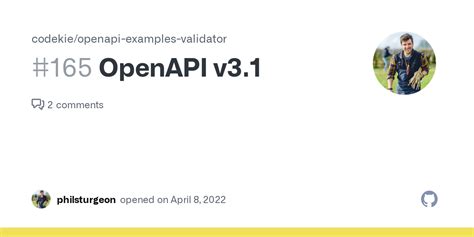 Openapi V31 · Issue 165 · Codekieopenapi Examples Validator · Github