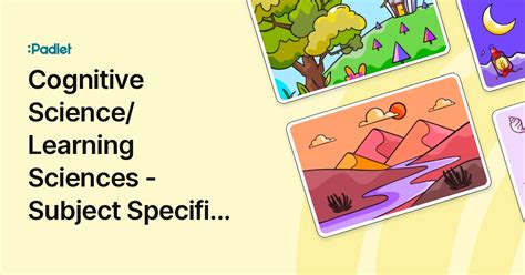 Cognitive Science Learning Sciences Subject Specific Examples