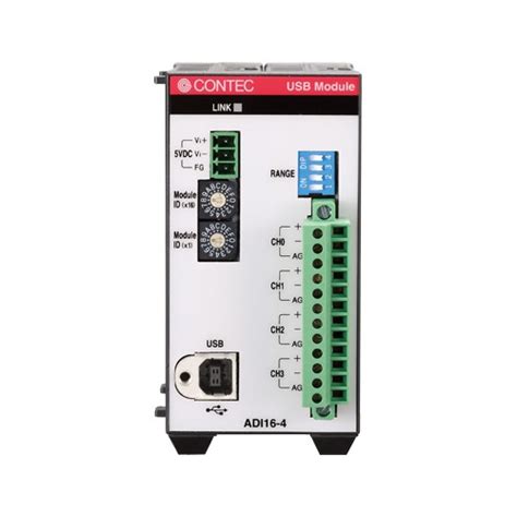 Ordering Information ADI16 4 USB Analog Input USB I O Unit 4ch 16bit 33 3ks S Bus